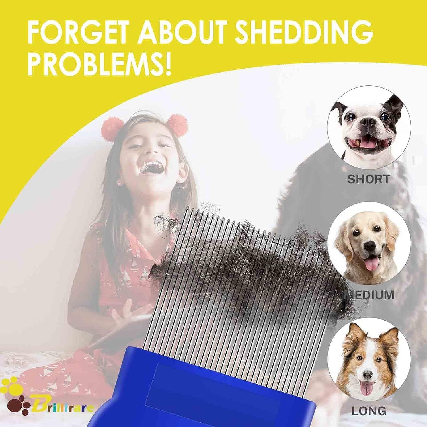 Flea Comb for Dogs and Cats – 5-Piece Steel Set | Happy Pets